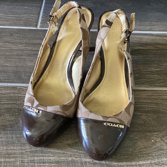 Coach | Shoes | Coach Slingback Heels | Poshmark